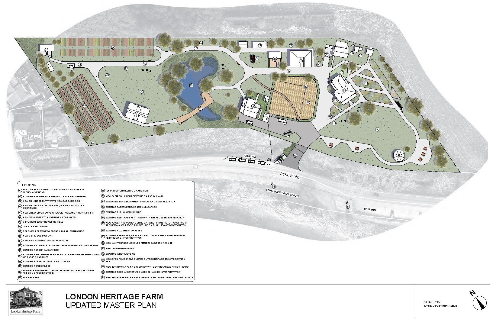Page from London Heritage Farm Masterplan