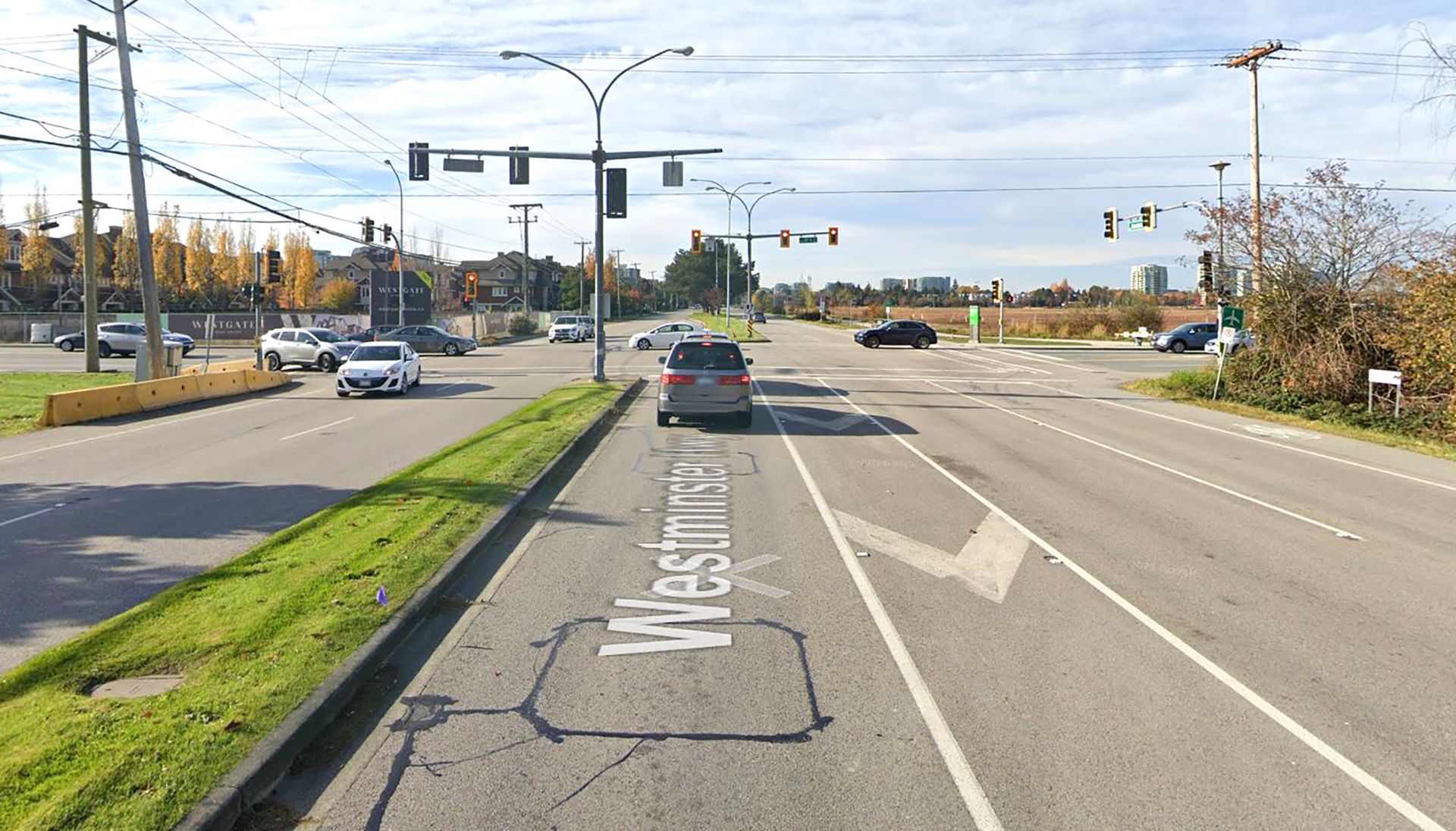 No 4 Road at Westminster Highway - Existing
