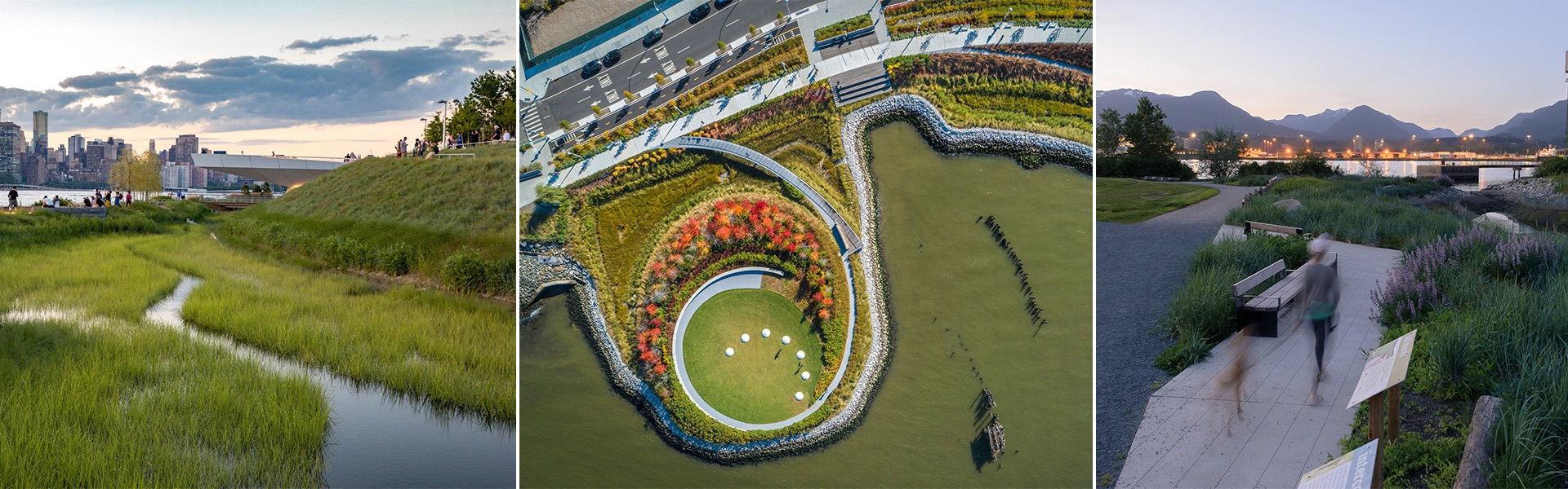 Precedent images for Lulu Island Waterfront Park